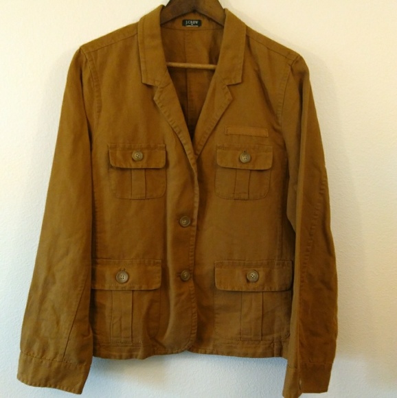 J. Crew | Jackets & Coats | J Crew Military Inspired Cargo Jacket Size ...